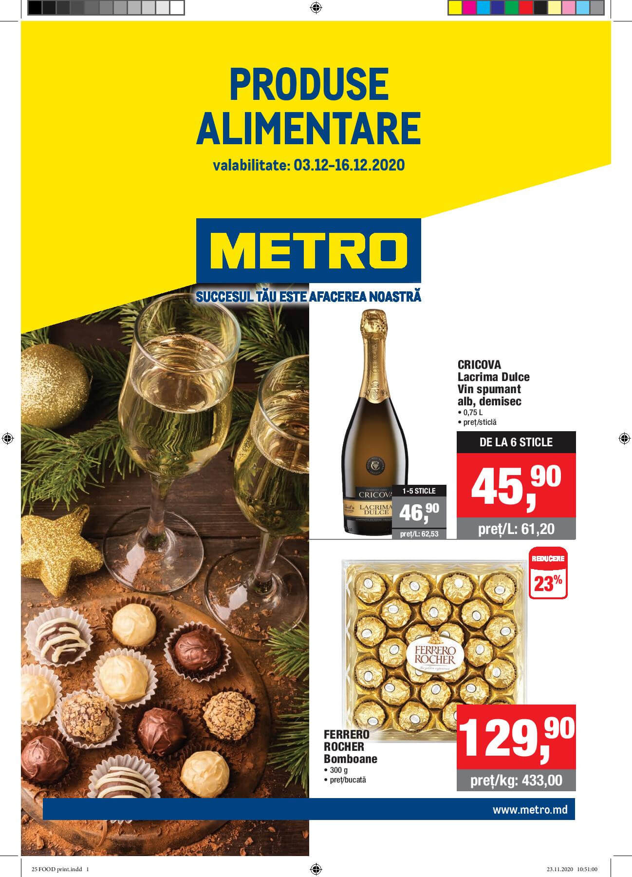 Catalog Catalog produse alimentare METRO (Nr. 25) - reduceri Moldova