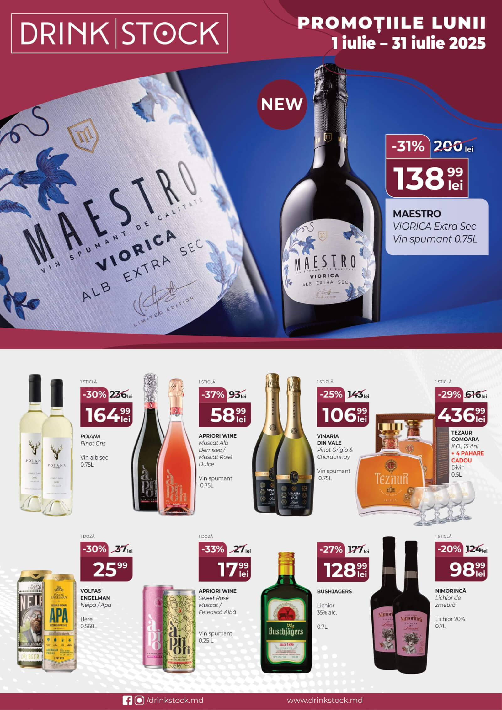 Catalog Drink Stock: Promoțiile lunii iulie - reduceri Moldova