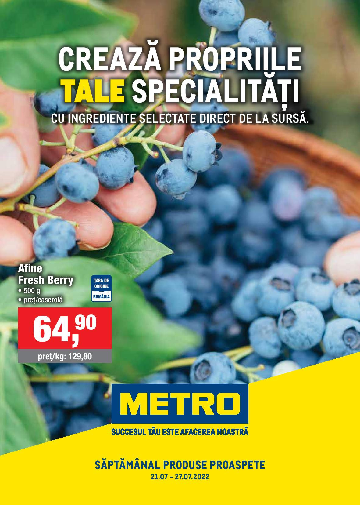 Catalog Produse proaspete METRO (Nr. 29) - reduceri Moldova