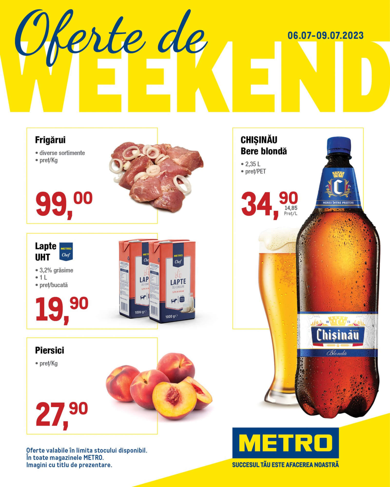 Catalog METRO: Promoție de weekend 06.07 - 09.07 - reduceri Moldova