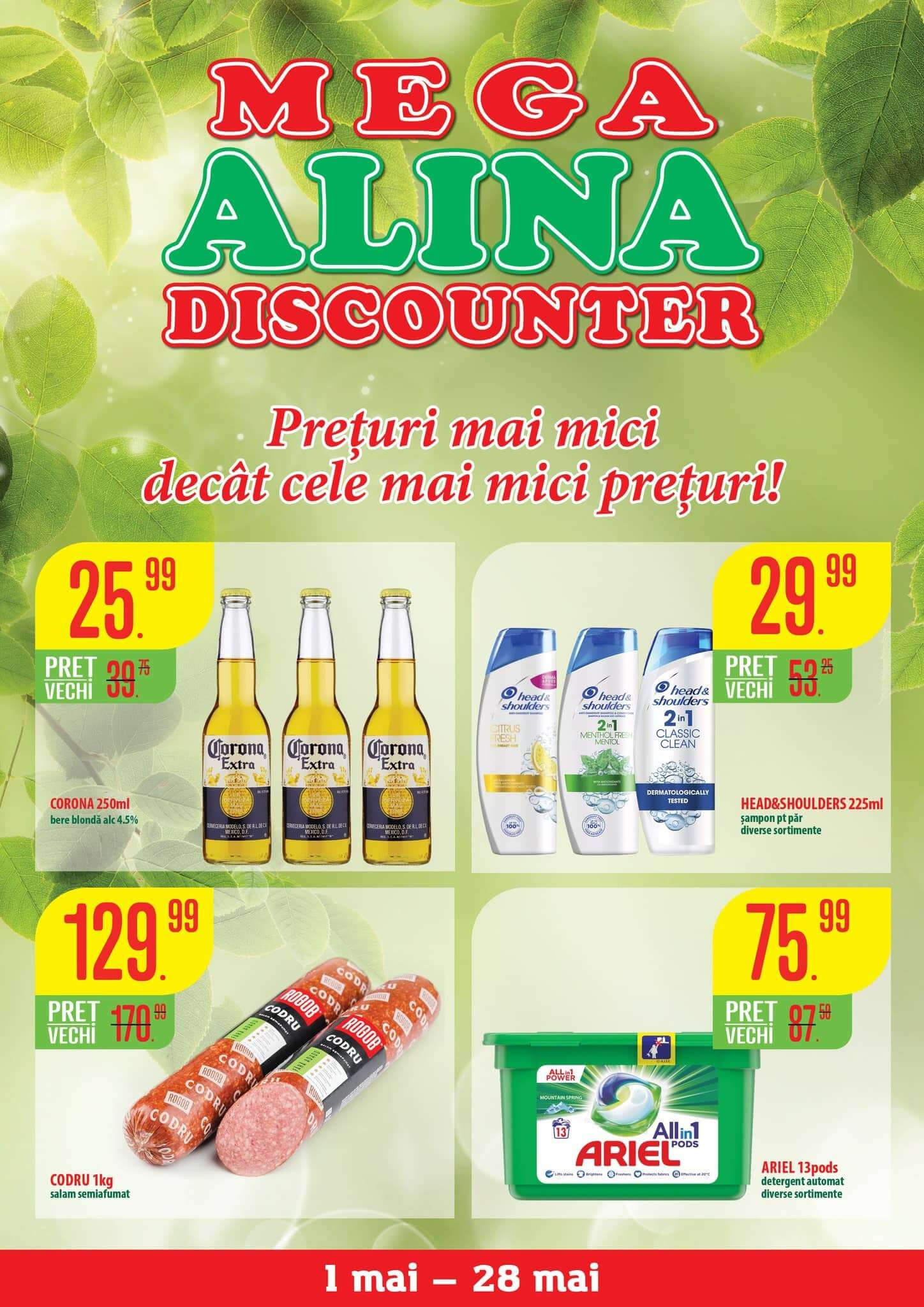 Catalog Mega Alina Discounter: Oferta lunii mai - reduceri Moldova