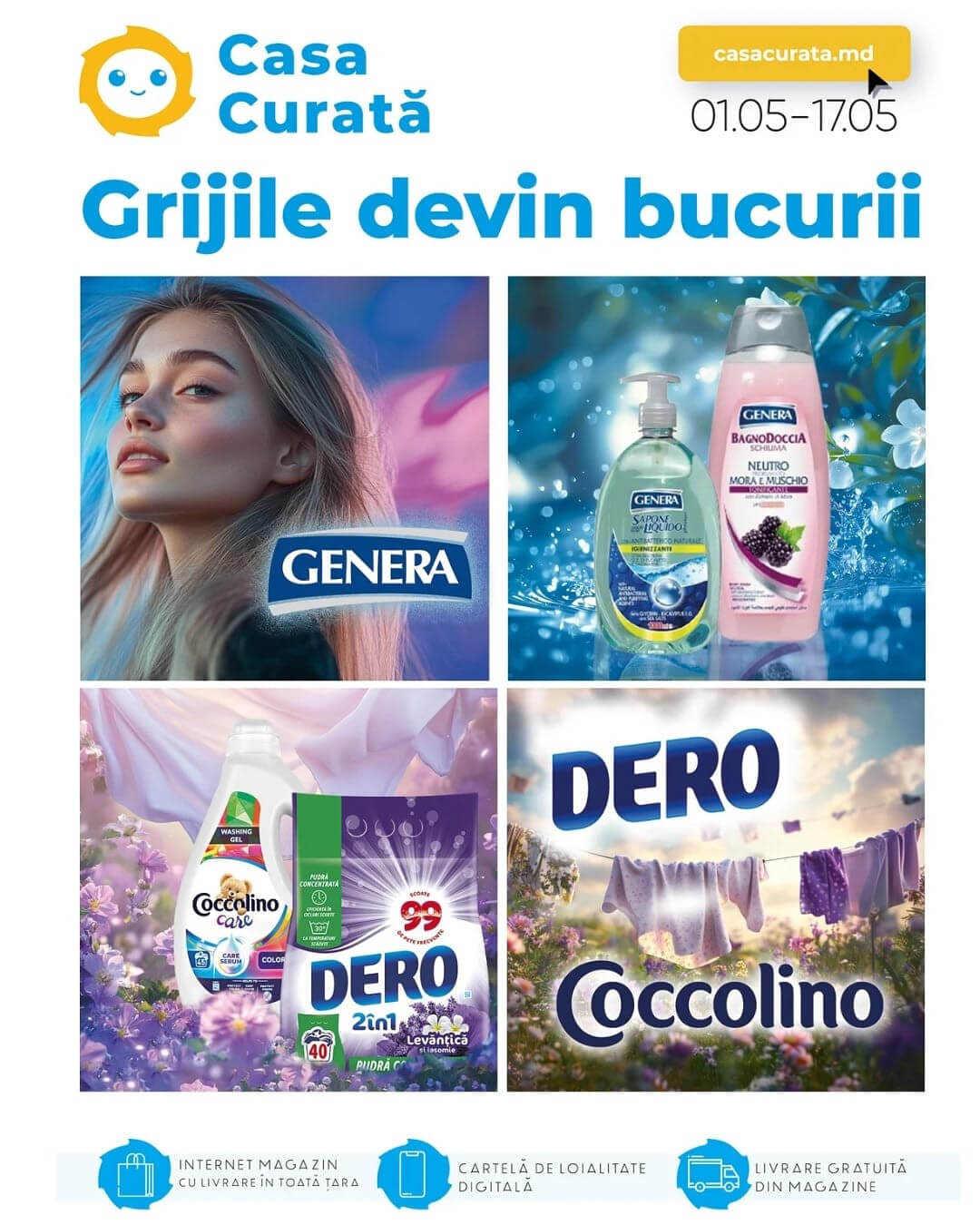 Catalog Casa Curată: Oferta lunii mai - reduceri Moldova