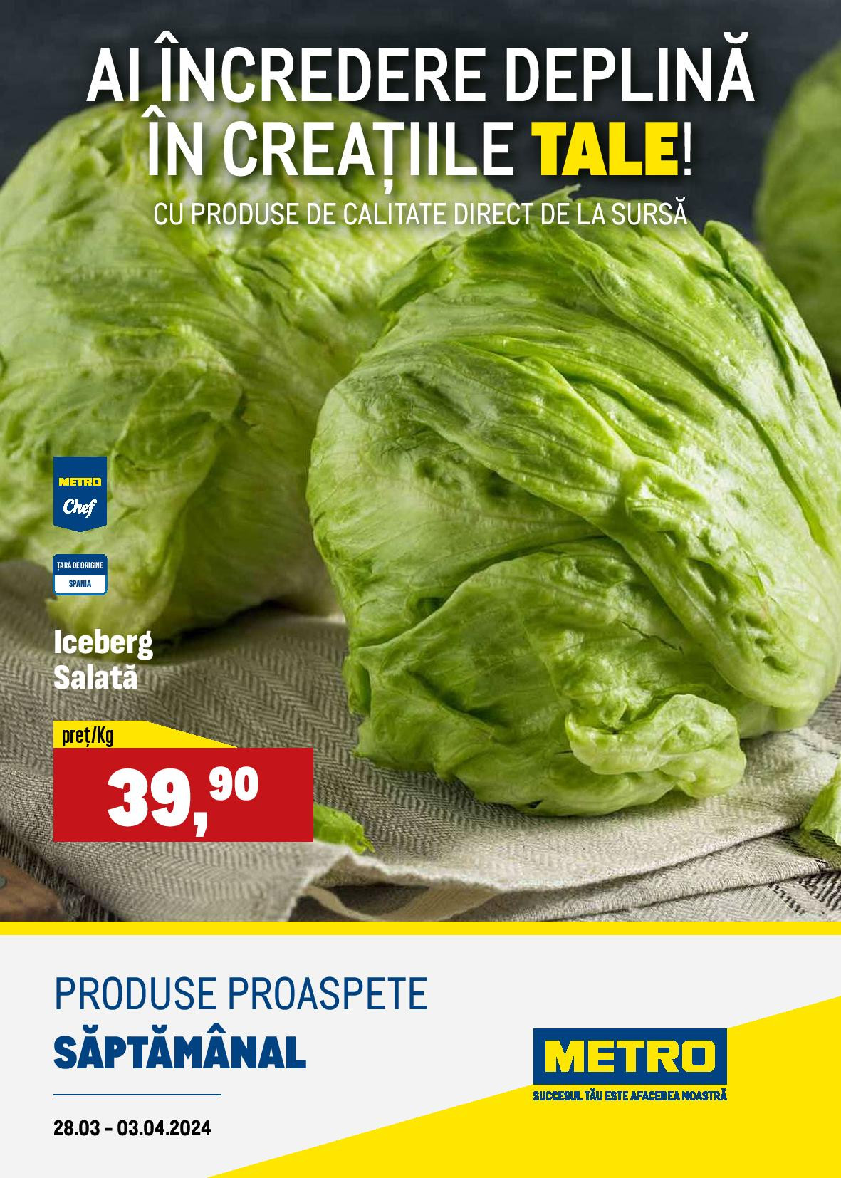 Catalog Produse proaspete METRO (Nr. 13) - reduceri Moldova