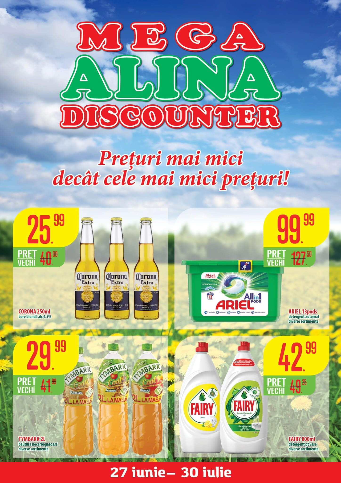 Catalog Mega Alina Discounter: Oferta lunii iulie - reduceri Moldova