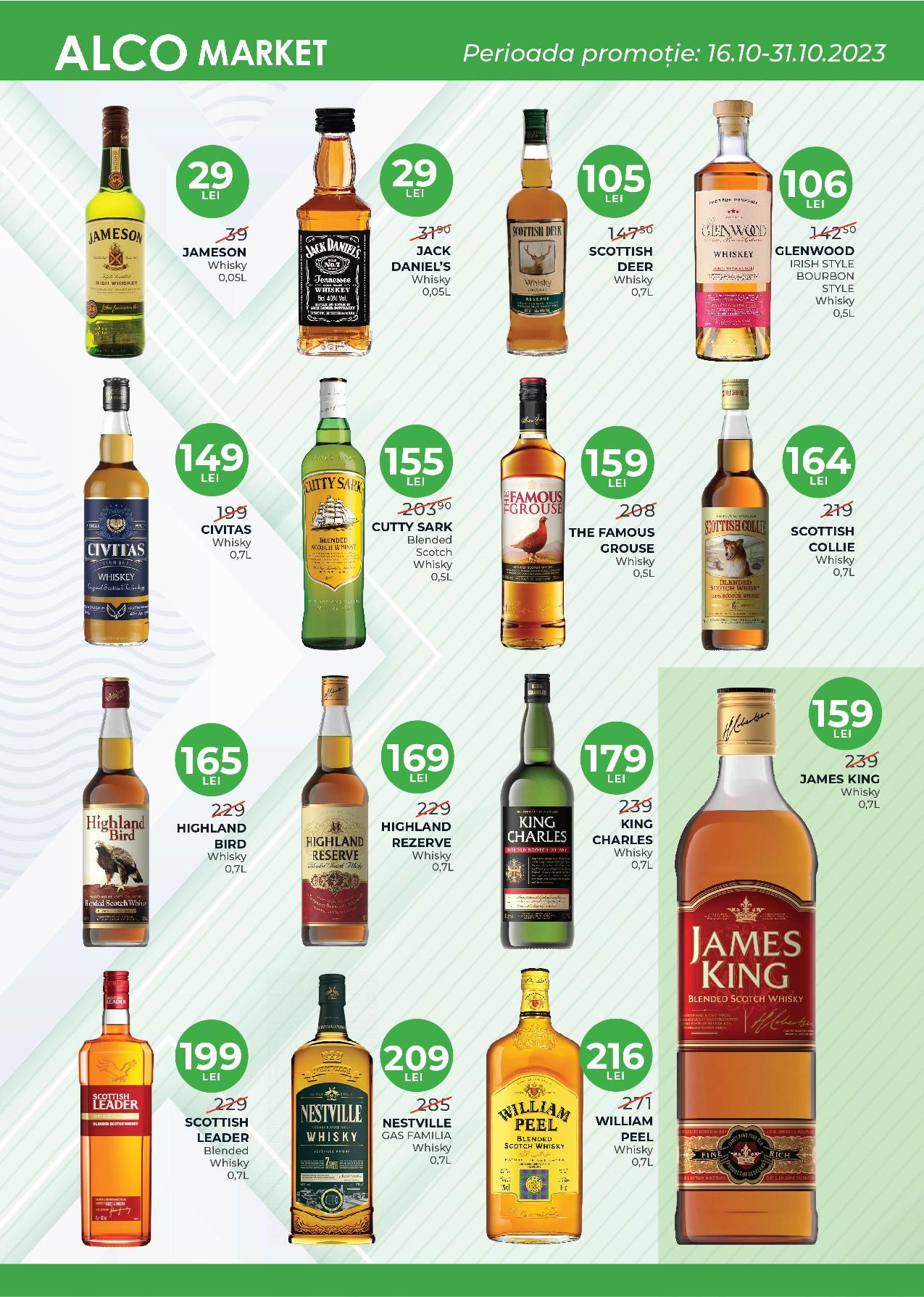 Catalog Alcomarket: Ofertă specială la whiskey - reduceri Moldova