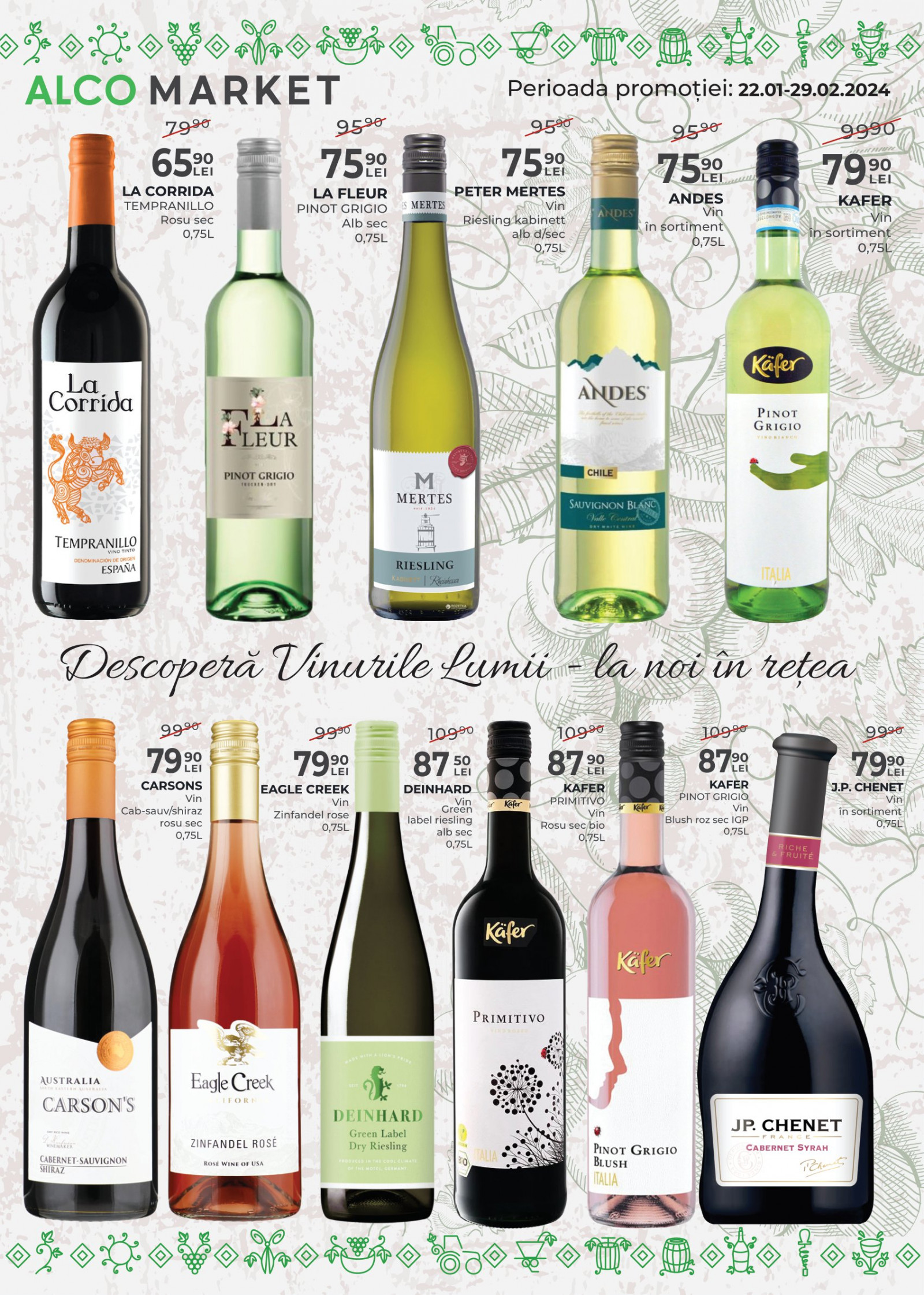 Catalog Alcomarket: Ofertă specială la vinuri - reduceri Moldova