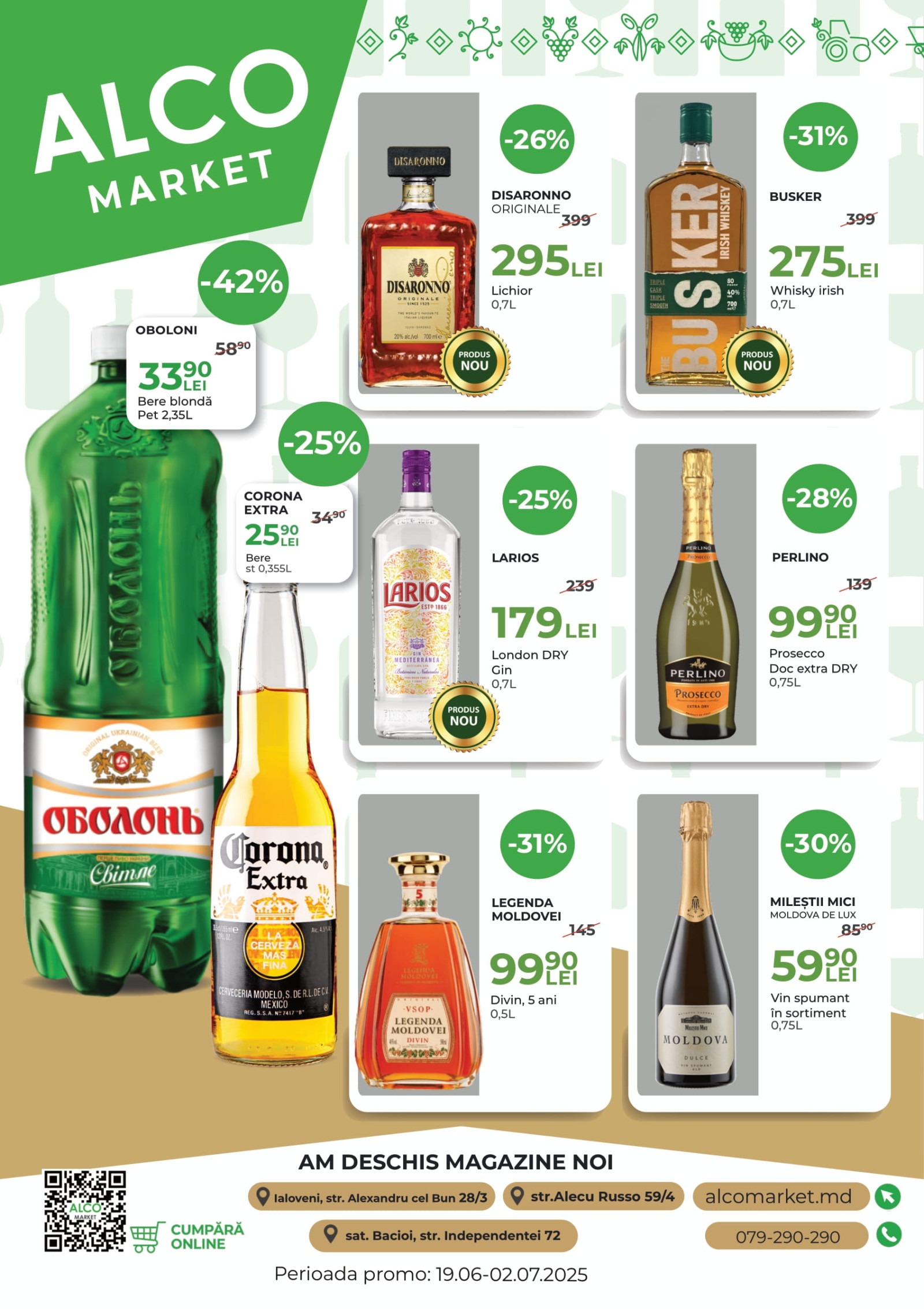 Catalog Alcomarket: Oferta lunii iunie - reduceri Moldova
